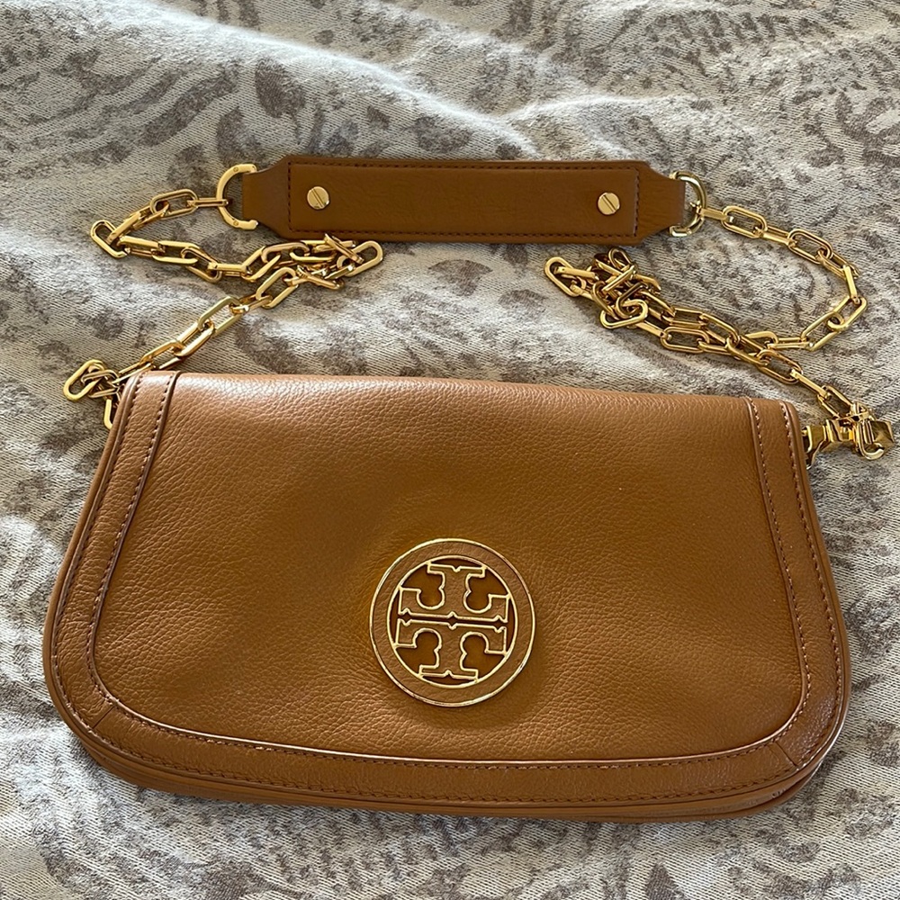 Tory Burch British Tan Line New Purse - Gem